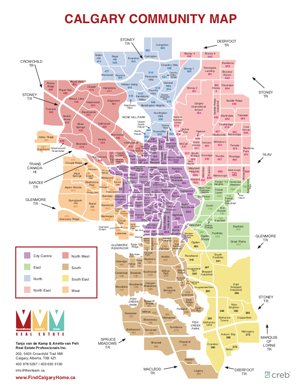 Calgary Communities - MLS Map - Calgary Real Estate
